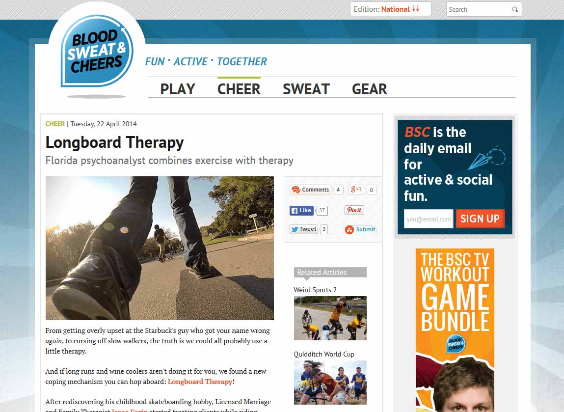 Isaac Farin Featured in Blood Sweat & Cheers | Press Coverage | Isaac ...